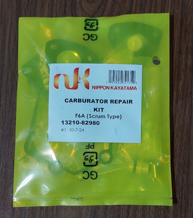 13210-82980 CARBURETTOR REPAIR KIT SUZUKI MULTICAB F6A SCRUM NK TAIWAN ...