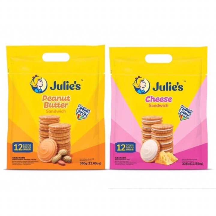 Julie’s Peanut Butter/Cheese Sandwich (12s) 336g-360g | Lazada