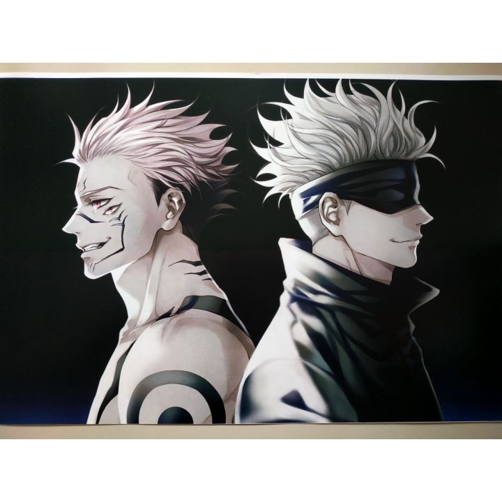 Poster Anime Jujutsu Kaisen 4 Gojou Satoru Ryoumen Sukuna Merchandise ...
