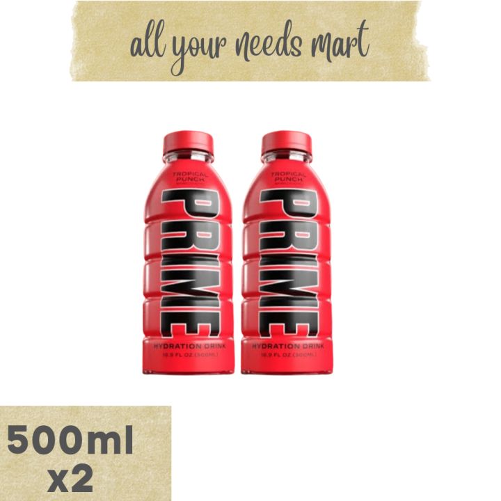 PRIME HYDRATION • Drink Tropical Punch • 500ml x2 | Lazada PH