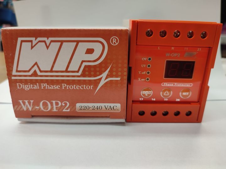 WIP เฟสโปรเทคชั่น W-OP2 รีเลย์ 1Phase 220Vac ยี่ห้อ WIP ตรวจสอบและ ...