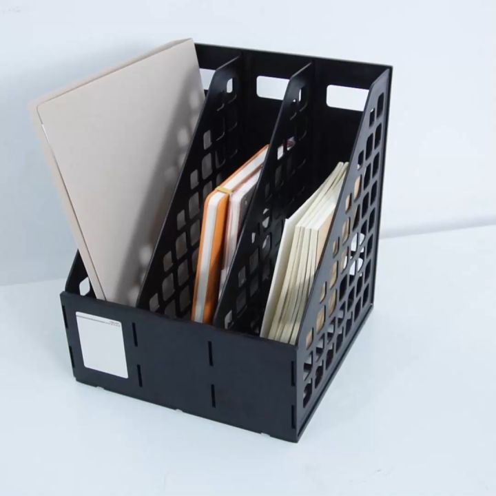 Deli File Tray / Rak Box File Bahan Plastik 4 Sekat 33777 | Lazada ...