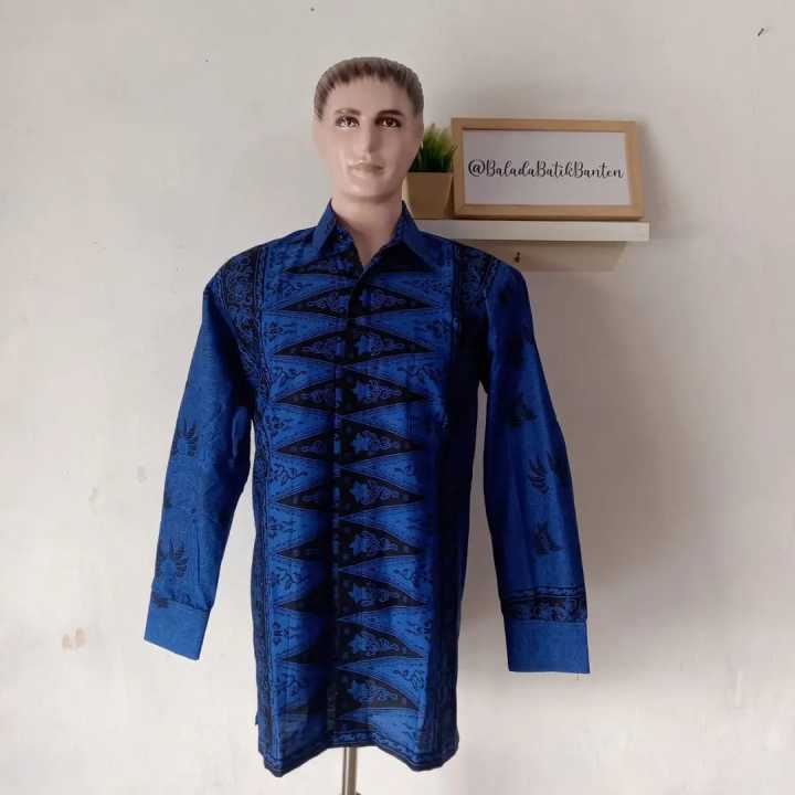 Baju Batik Baduy Banten , kemeja dan atasan untuk pria dan wanita ,motif Kembang renyek ...