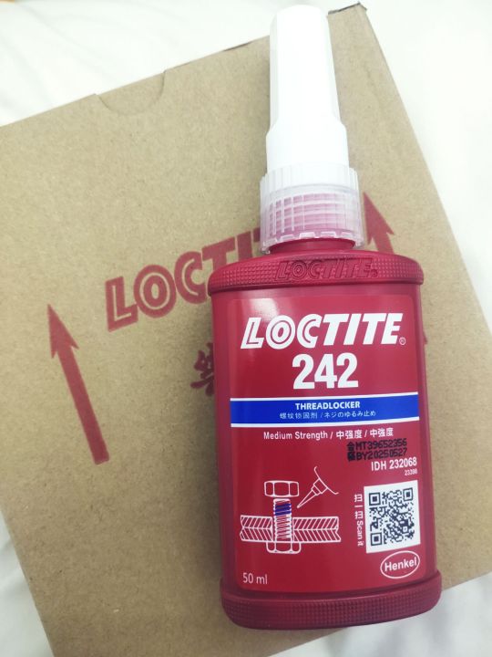 HENKEL LEM BAUT BIRU LOCTITE 242 THREADLOCKER MEDIUM STRENGTH QR 50 ML ...
