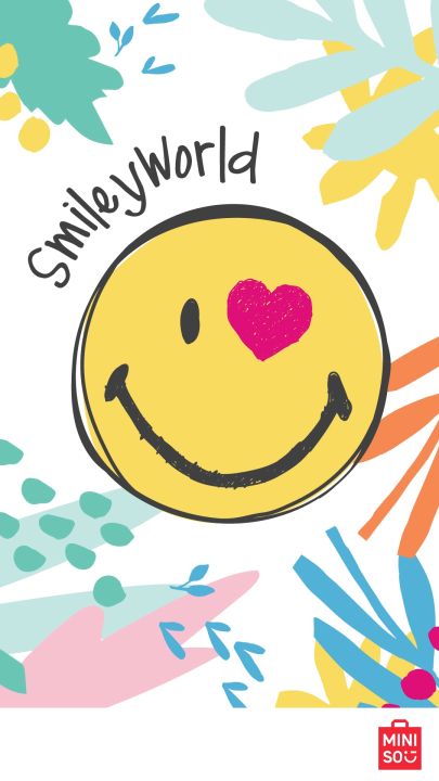 MINISO หมอนอิง ทรงกลม ลายหน้ายิ้ม SmileyWorld Collection | Lazada.co.th