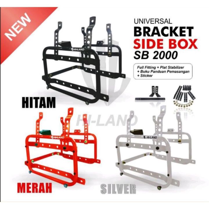 BRACKET SIDE BOX SB 2000 + STABILIZER FULL FITTING UNIVERSAL | Lazada ...
