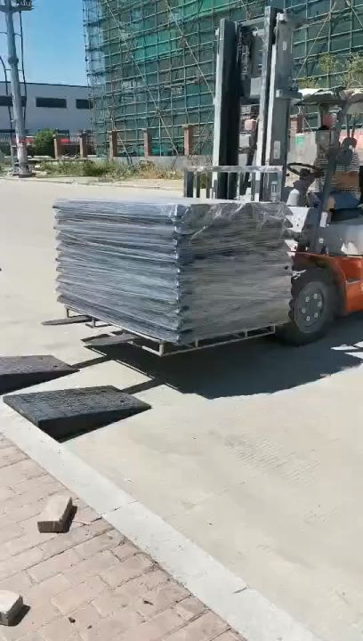 Portable Rubber Heavy Duty Threshold Uphill Slope Curb Ramp Mat Pad Car ...