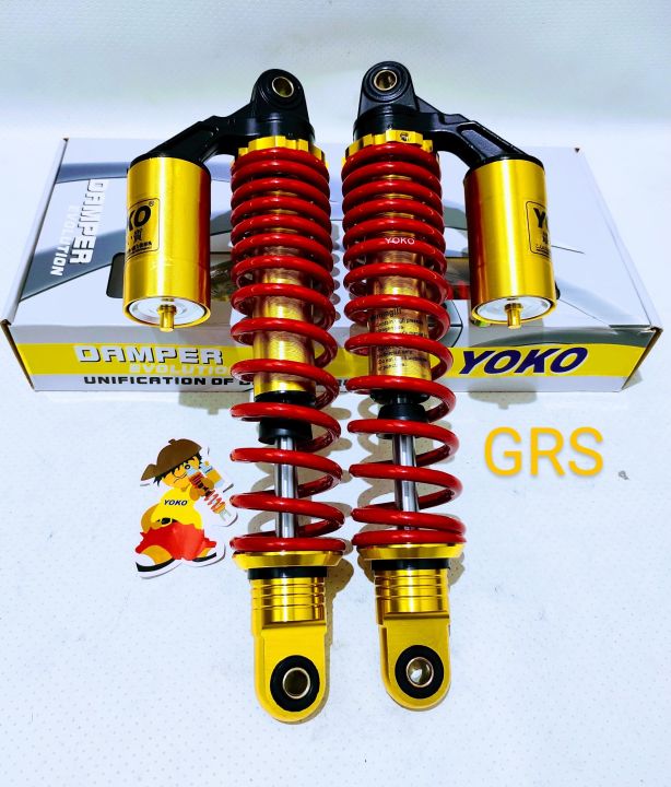 Shock Belakang Tabung Atas 340MM Warna Merah-Bisa Untuk Motor Supra, fit new, Revo, Revo fi ...