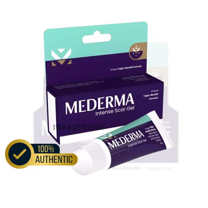ORIGINAL MEDERMA INTENSE SCAR GEL 20G / 10G FROM THAILAND UNIQUE TRIPLE ...