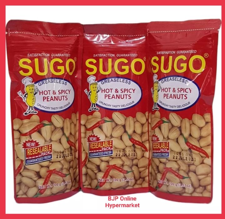 SUGO GREASELESS | BUNDLE OF 3 | HOT AND SPICY PEANUTS | SALTED PEANUT ...