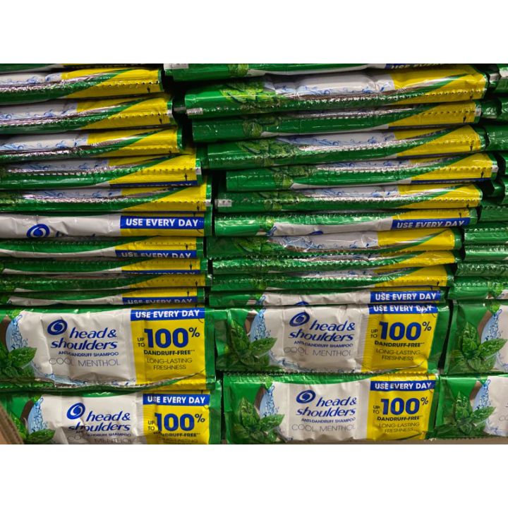 Head and shoulder cool menthol 12ml x 12 sachets | Lazada PH