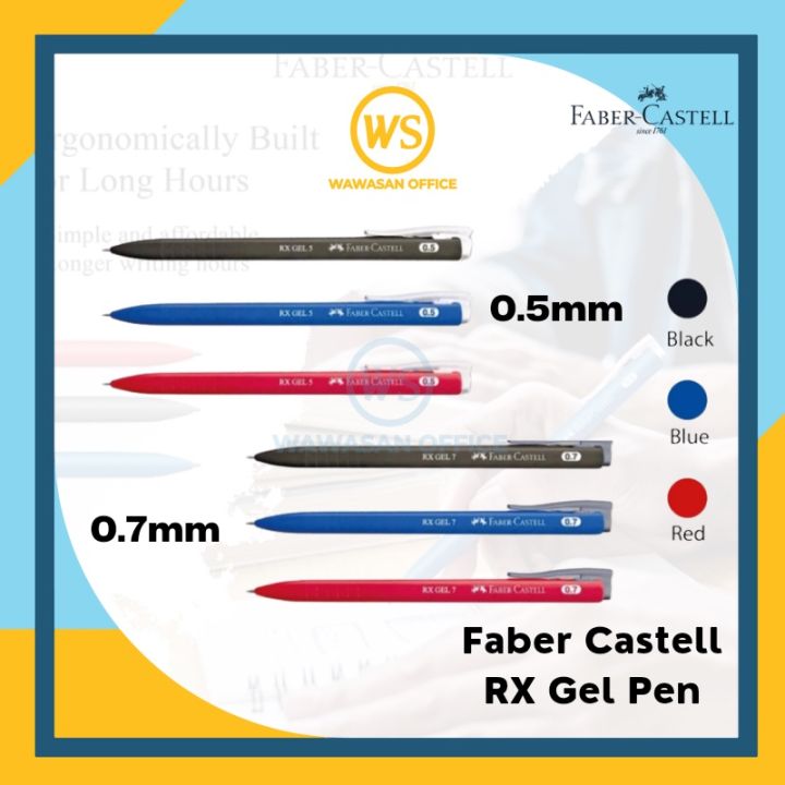 Faber Castell RX Gel Pen 0.5 0.7 Gel Pen / Faber Castell Pen / Faber ...