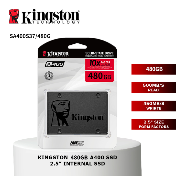 Kingston A400 960GB/480GB 2.5" SATA 3 SSD Solid State Drive (SA400S37/480G/960GB) | Lazada PH
