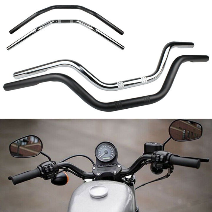 7/8" 22mm/25MM Retro Motorcycle Handlebar Motorbike Handle Bars for ...