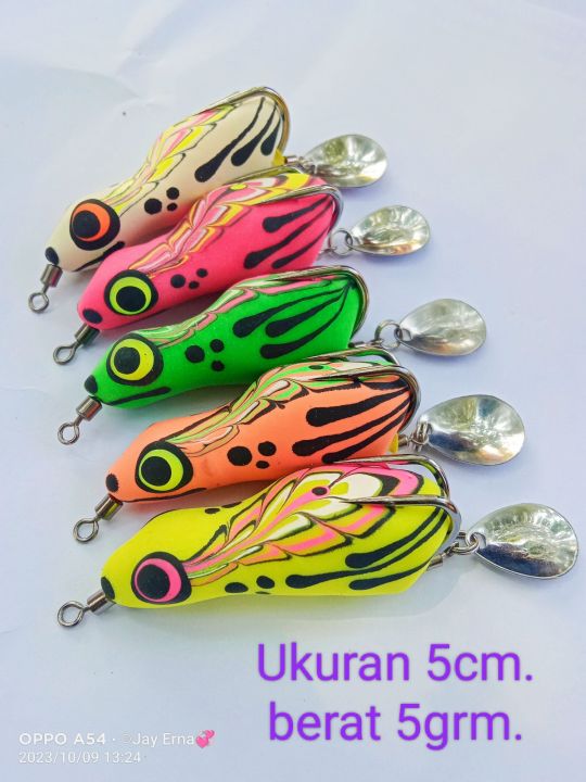 sofrog Zay Caster isi 5pcs ukuran 5cm berat 5gr hook 3/0 | Lazada Indonesia