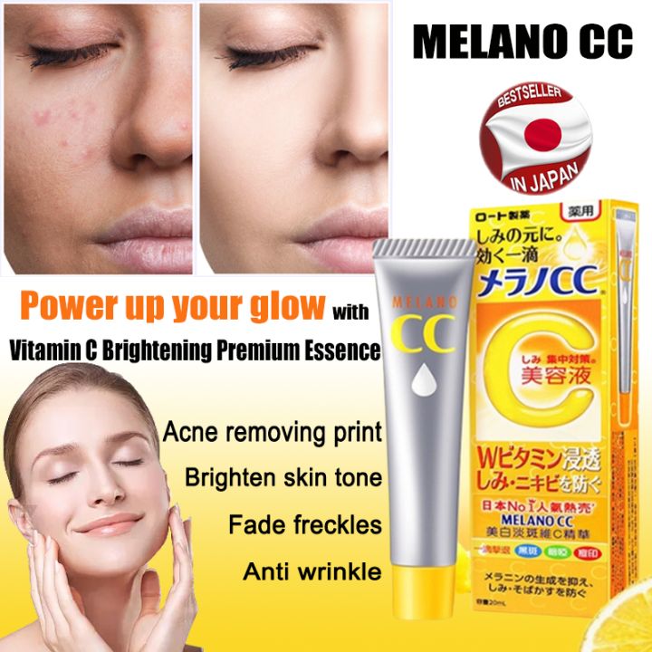 Japan Rohto Melano CC Brightening Premium Essence Acne Spot Treatment ...