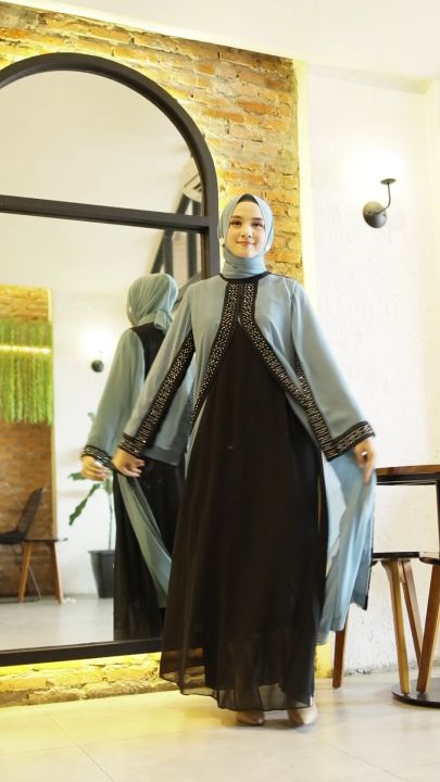 GAMIS ABAYA TURKI TERMEWAH BAJU LEBARAN MODEL TERBARU SEKARANG 2023 ...