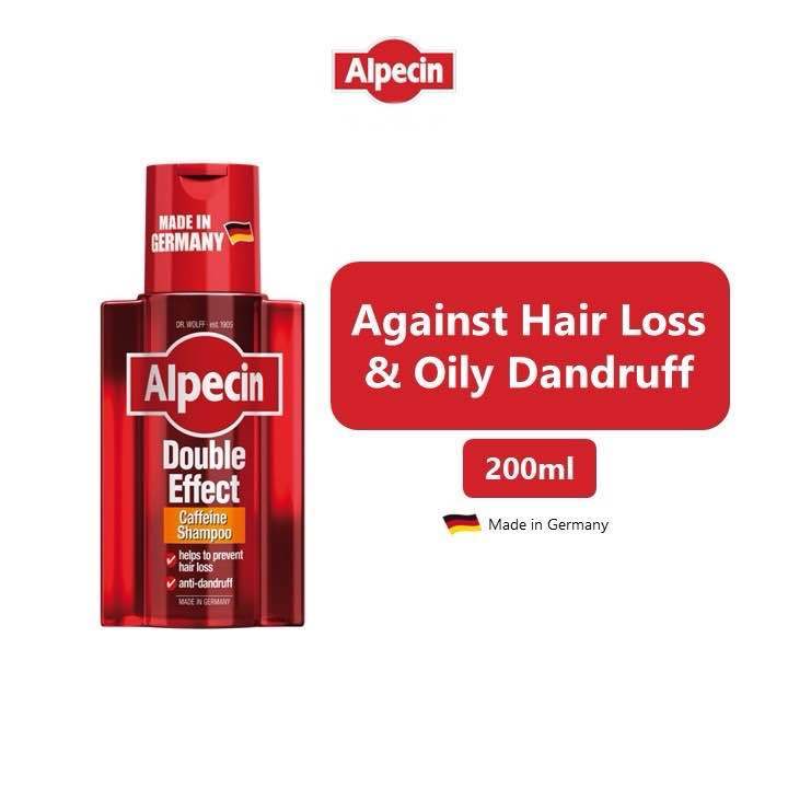 Alpecin Double-Effect Caffeine Shampoo อัลเปซิน ขวดแดง แชมพูสระผม ผม ...