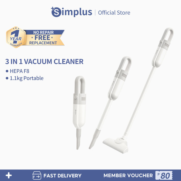 Simplus 3 In 1 Vacuum Cleaner Portable Vacuum Cleaner Ultra Quiet ...