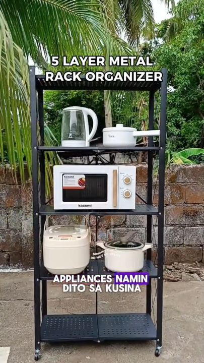 Kitchen Foldable Rack Shelves Kitchen Racks Organizer Multi-layer ...