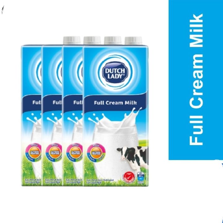 Dutch Lady UHT Milk - Full Cream (1L x 3) | Lazada Dutch Lady UHT Milk - Full Cream (1L x 3) | Lazada