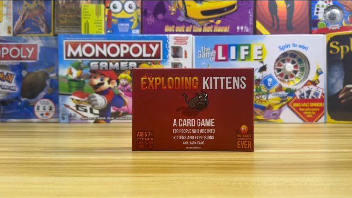 Exploding Kittens Card Board Game บอร์ดเกม (ภาษาอังกฤษ) For Family ...