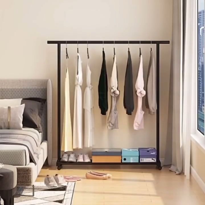 ราวตากผ้า ราว 2ชั้น โครงเหล็กเเข็งเเรง เเขวนได้50ตัว+ ราวเเขวนผ้า ชั้น ...