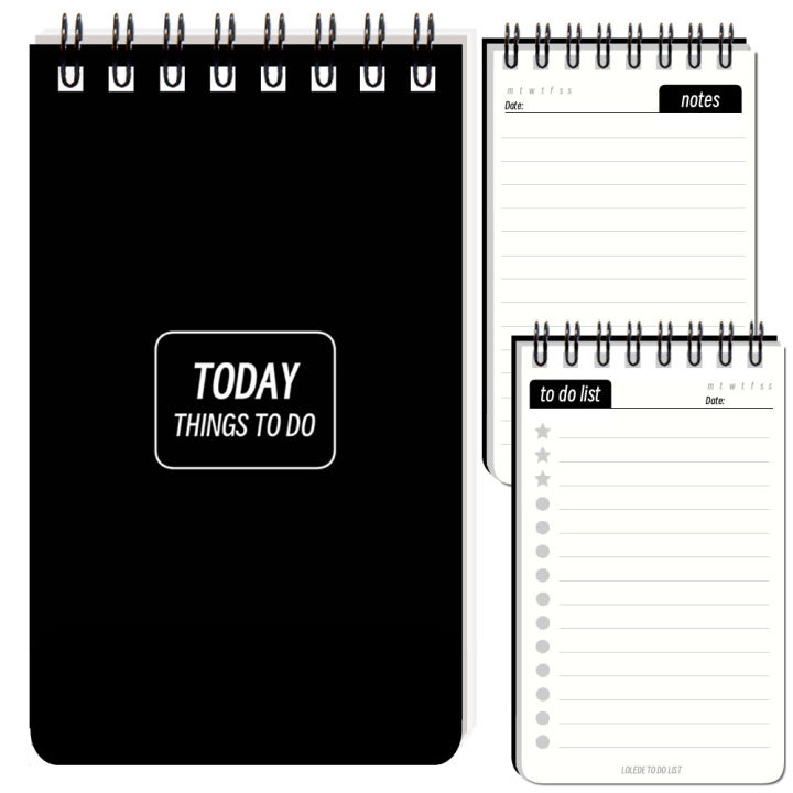 LOLEDE A7 Mini Notebook To Do List University Notebooks Notepad School ...