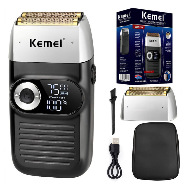 Original Kemei Powerful Barber Pro Electric Shaver For Men Hair Beard ...