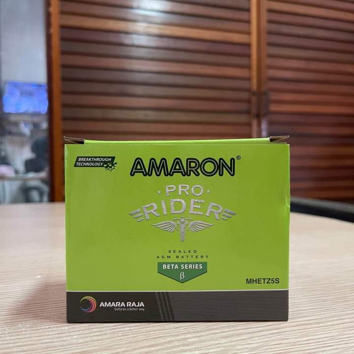 แบตเตอรี่ อมารอน ETZ5S 12V 5แอมป์ Amaron Pro Rider Battery แบบไม่ต้อง ...