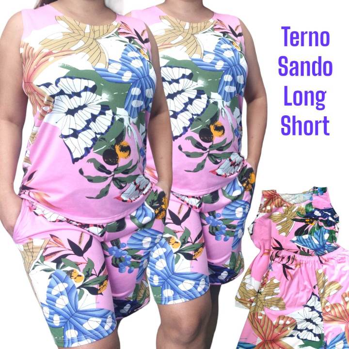 Terno Sando Short with 2 Pocket | Lazada PH