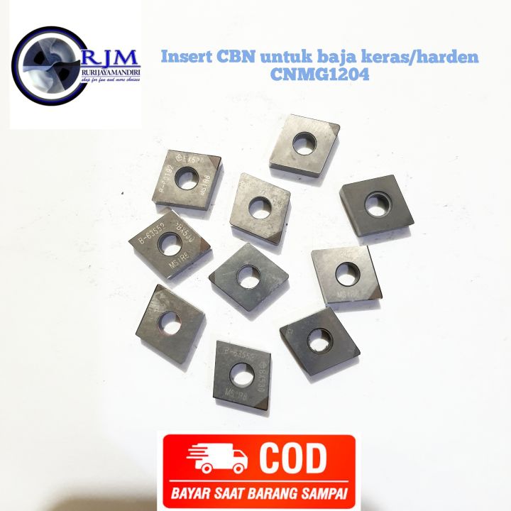 insert pahat bubut CBN CNMG CNGA 12 cocok untuk material keras pas di holder k12 MCLNR | Lazada ...