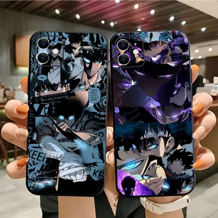 Anime Solo Leveling Phone Case Silicone Soft For IPhone 16 15 14 13 12 ...