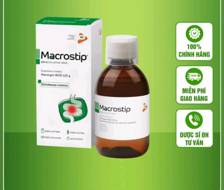 Macrostip siro táo bón giúp tiêu hóa tốt,nhuận tràng, giảm táo bón, sản ...