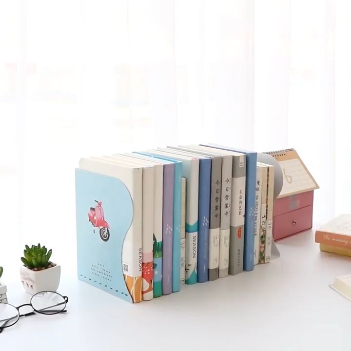 HY Book Stand Holder Book Shelf Rack Bookend Book Rack Stationary ...