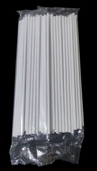 WHITE PAPER CAKE POP/SUCKER STICKS (6 inches) 100 PCS PER PACK | Lazada PH