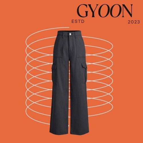GYOON🧡🖤(P01) cargo pants กางเกงคาโก้ | Lazada.co.th