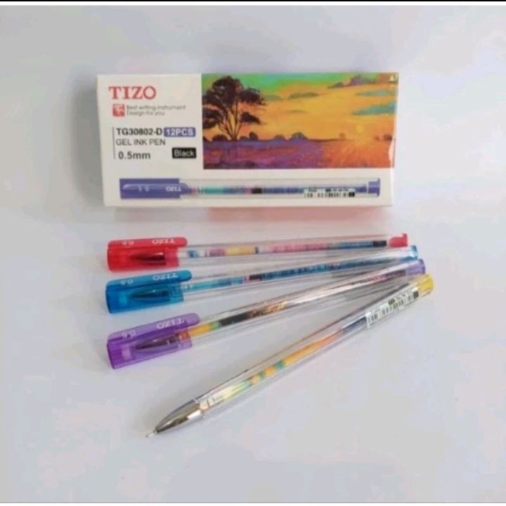 Gel pen TIZO / pulpen 1 pak TIZO | Lazada Indonesia