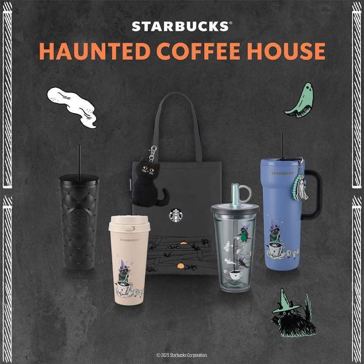 แก้ว Starbucks Haunted Coffee House Oct 2025 | Lazada.co.th