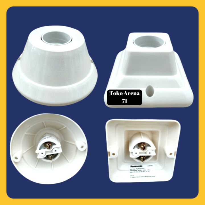 Fitting Plafon Fiting plafon Rumah Lampu Tempel Plafon E27 Kotak Bulat ...