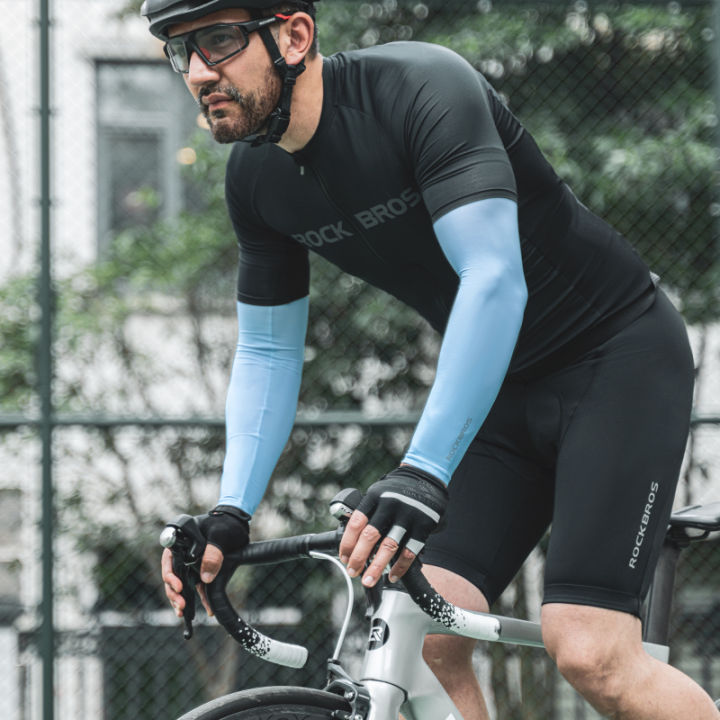 ROCKBROS Arm Sleeves for Men Women Sun Protection Ice Silk Cool Cycling ...