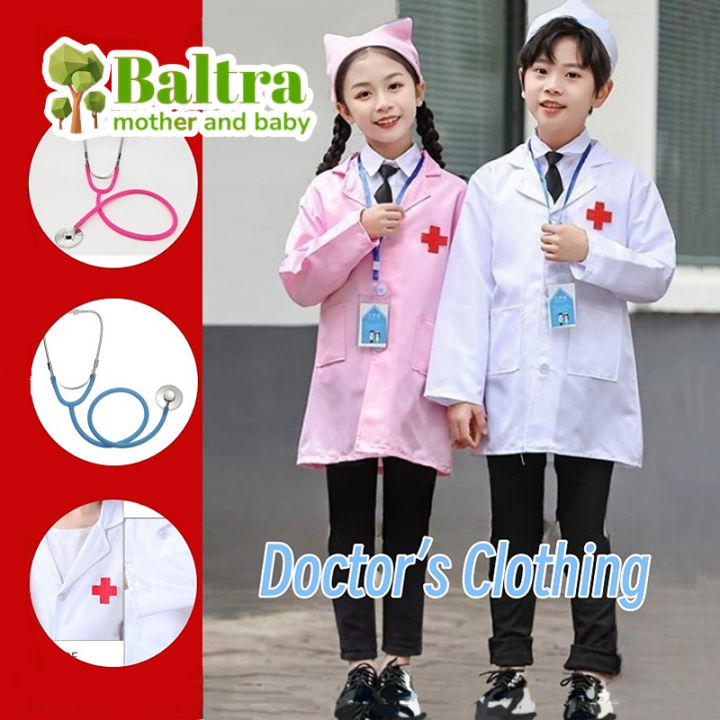 Baltra Kid‘s Doctor Clothing Role Play Costume Doctor's Overall White ...