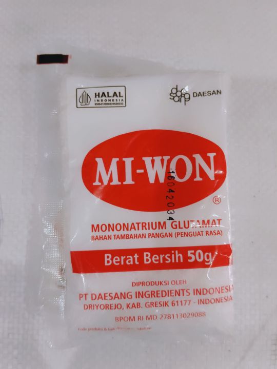 penyedap rasa miwon kemasan 50 gram 3 pcs | Lazada Indonesia