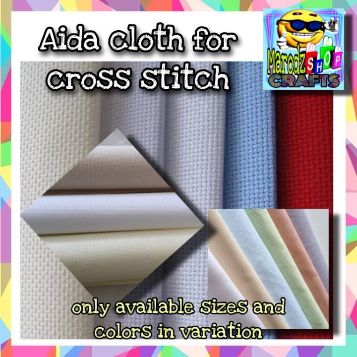 AIDA CLOTH / LOCAL CROSS STITCH CLOTH / choose at variation | Lazada PH