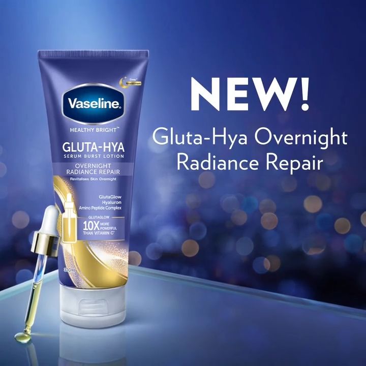 [EXTRA GIFT] Vaseline Gluta-Hya Body Serum Overnight Radiance Repair ...