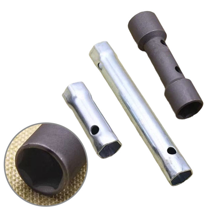 Steel Ignition Spark Socket Spanner Double End Sockets Trexagonal ...