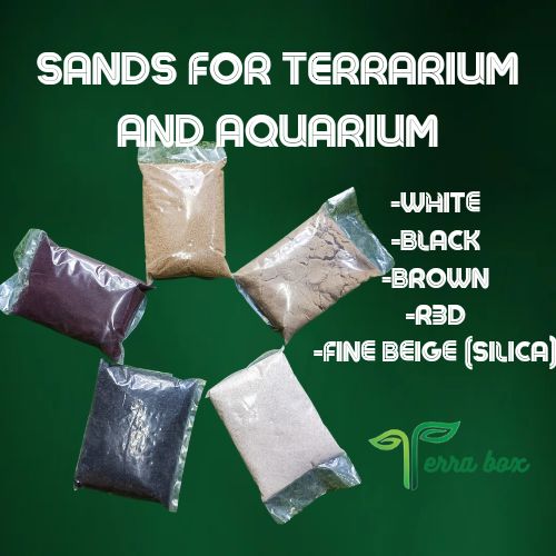 AQUARIUM AND TERRARIUM SUBSTRATE (BLACK SAND, WHITE SAND, RED SAND ...