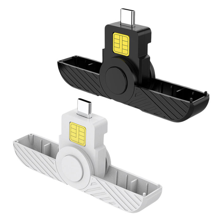 USB Card Reader Type-C ID CAC Card Reader ATM Card Visa Reader for SIM ...