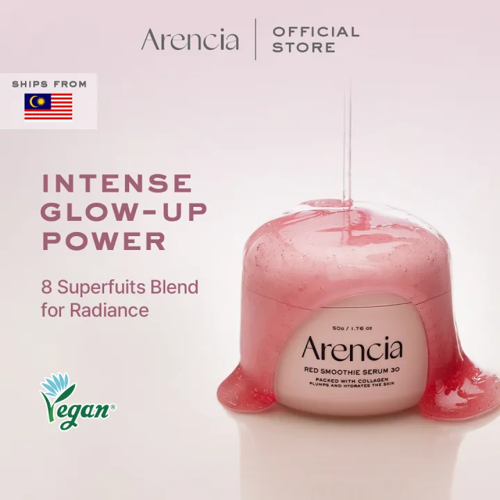 ARENCIA Fresh Red Smoothie Serum 30 Collagen Peptide + Rosehip 50g ...