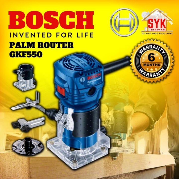 SYK BOSCH GKF 550 Professional Electric Palm Router Trimmer Wood Power ...